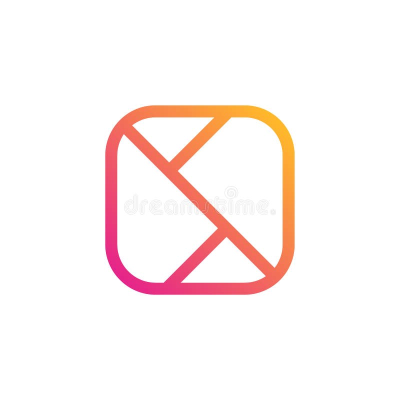 Creative Rectangle Symbol. Colorful Themed. Geometric Shape Stock ...