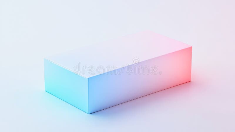 Creative Rectangular Packaging Box Viewed from the Side, Softly ...