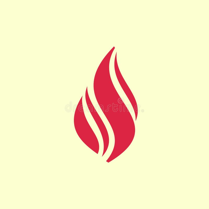 Creative Red Fair Flame Logo Design Stock Illustration - Illustration ...