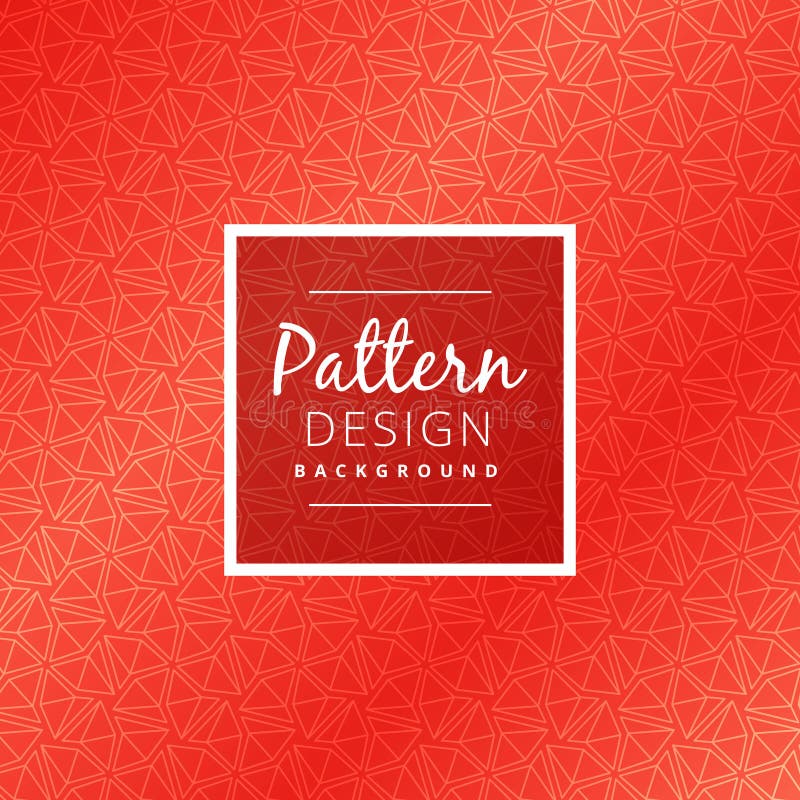 Creative Red Pattern Design Vector Design Illustration Stock Vector ...