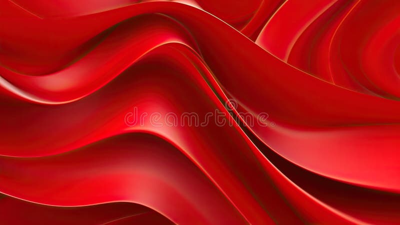Creative Red Textile Wave Abstract Flying Background Stock Illustration ...