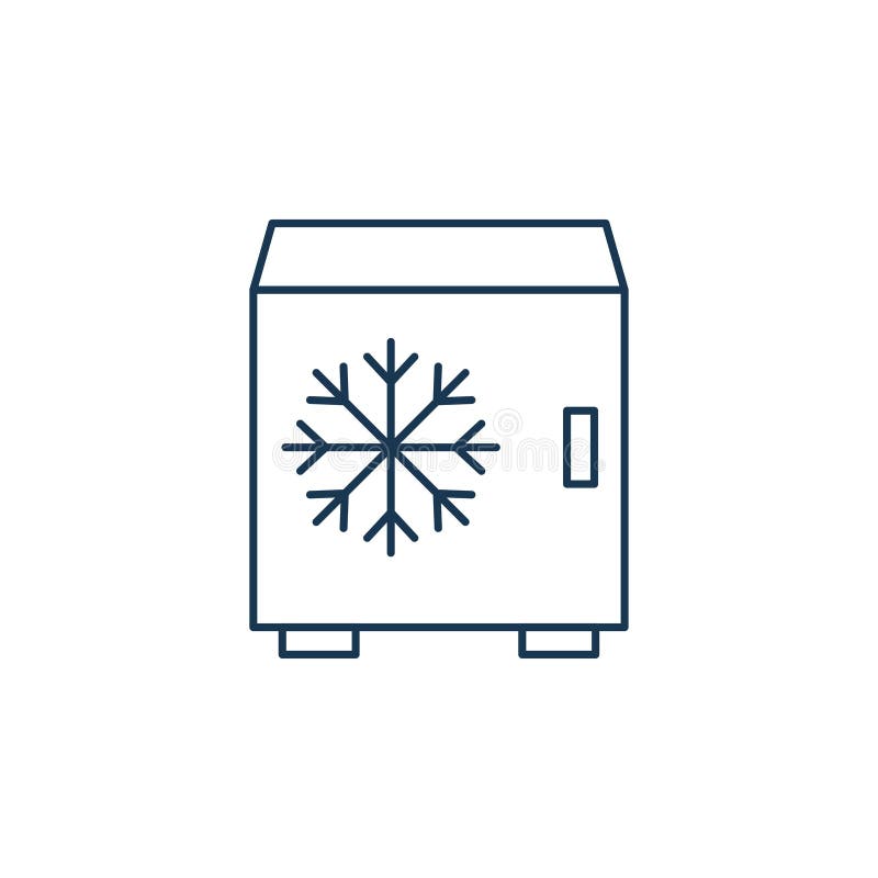Creative Refrigerator Freezer Icon Vector Stock Vector - Illustration ...