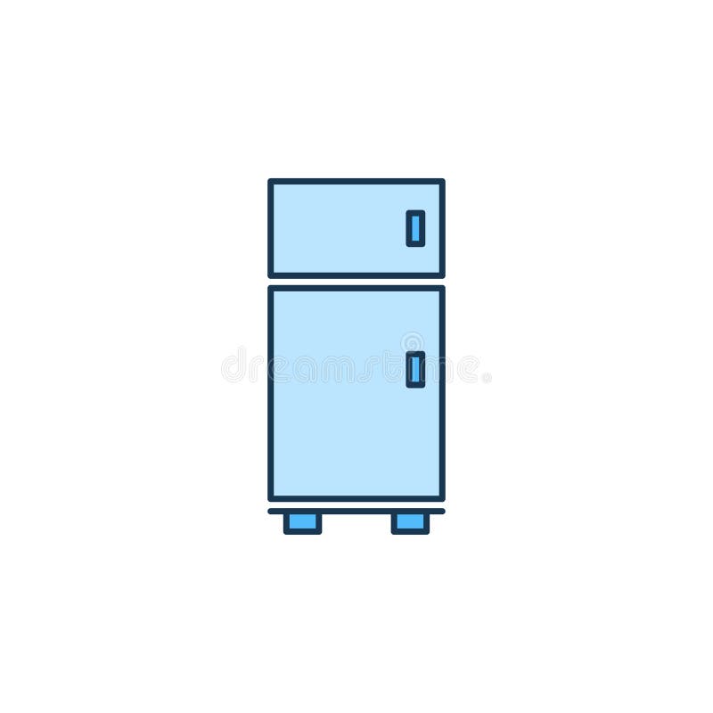 Creative Refrigerator Freezer Icon Vector Stock Vector - Illustration ...
