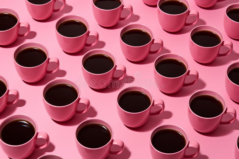 Creative Repetition of Coffee Cups for Backgrounds and Wallpapers ...