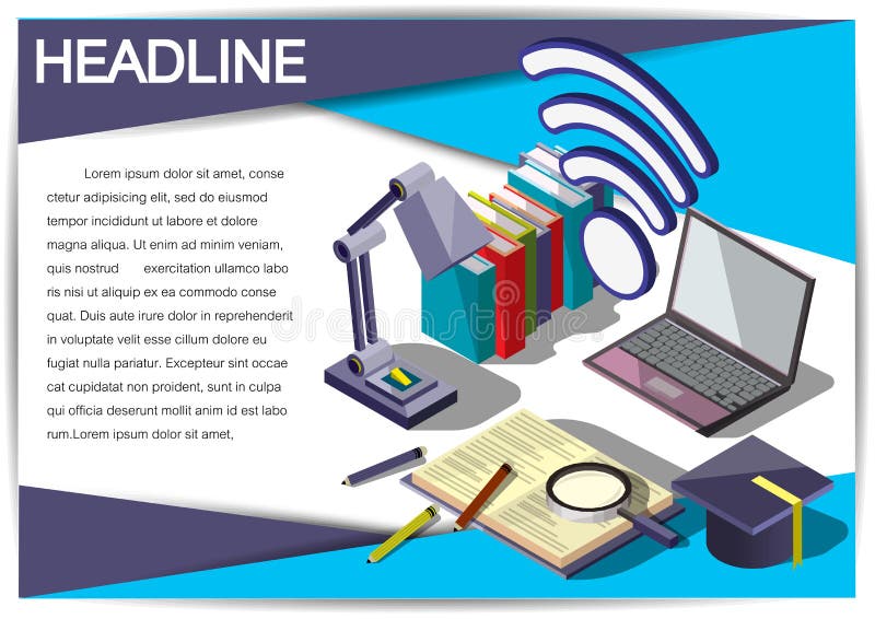 Creative Report Template Flyer Brochure Vector Paper Design Template ...