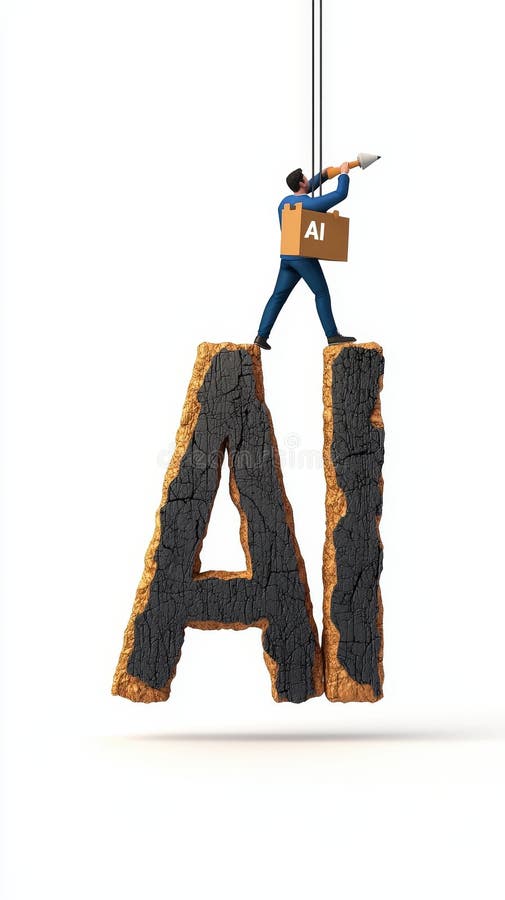 Creative Representation of Artificial Intelligence Concept with a Man ...