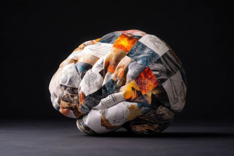 Creative Representation of a Brain Filled with Scientific Images ...