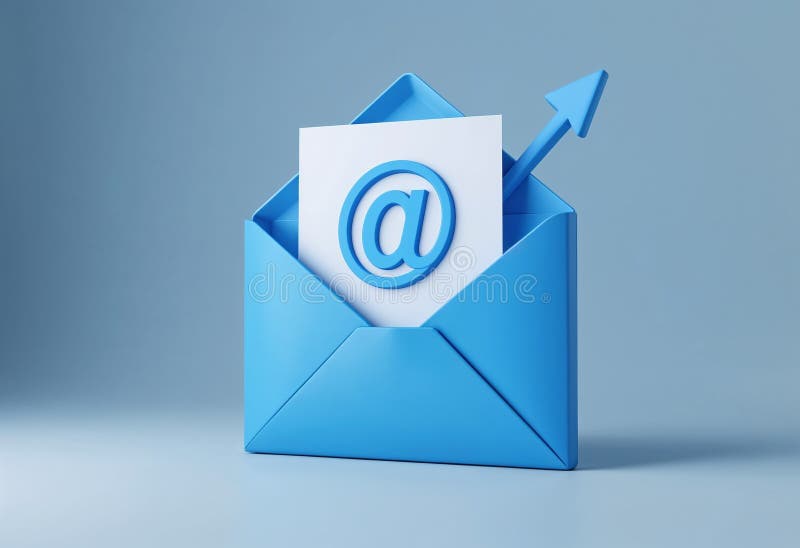 Creative Representation of Digital Messaging Using a Blue Envelope and ...