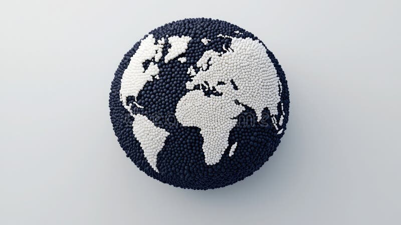 A Creative Representation of the Earth Featuring Intricate Textures and ...