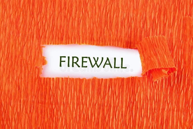 Creative Representation of a Firewall Concept with Bright Orange ...