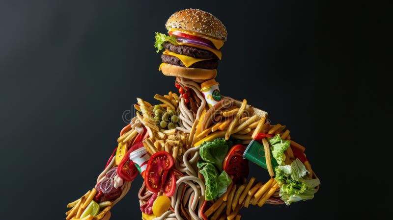 A Creative Representation of the Human Body Built from Vibrant Fast ...