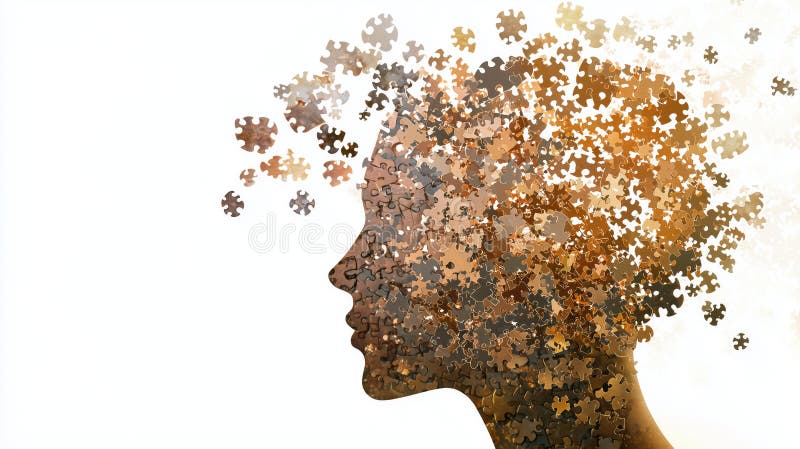 Creative Representation of a Human Silhouette with a Puzzle Piece ...