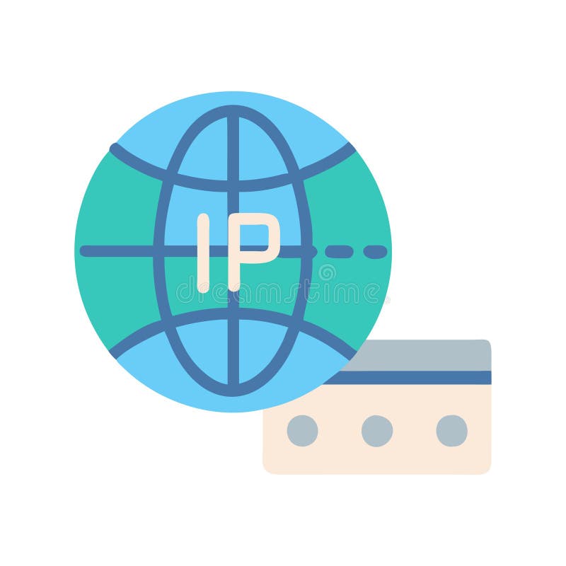 Creative IP Address Icon Representation Stock Vector - Illustration of ...