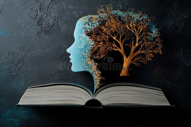 A Creative Representation of Knowledge and Growth Featuring a Book ...