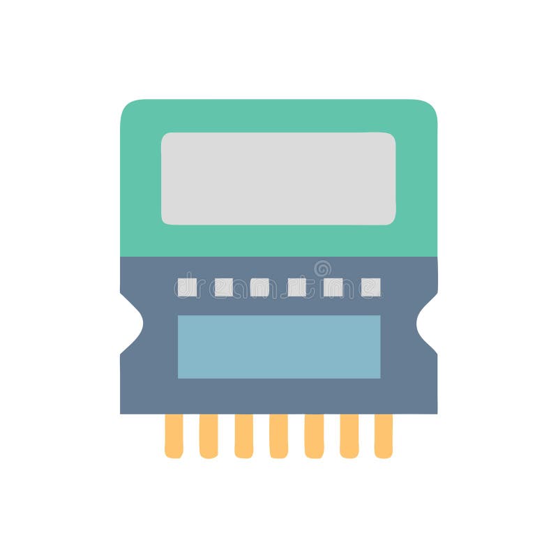 Creative Memory Profiler Icon Representation Stock Illustration ...