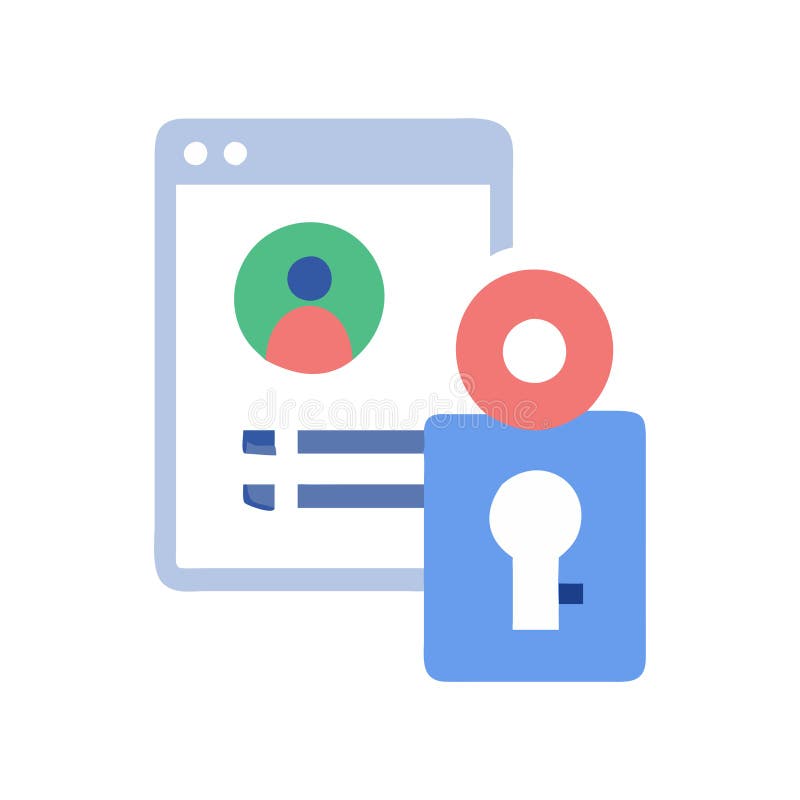 Creative OAuth Icon Representation Stock Vector - Illustration of ...