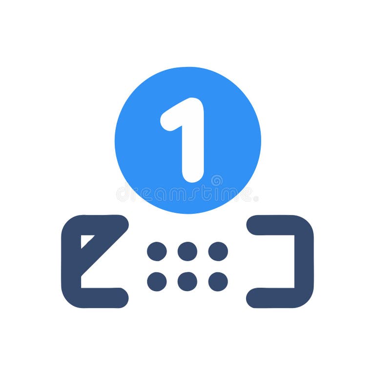 Creative One-Time Password Icon Representation Stock Vector ...