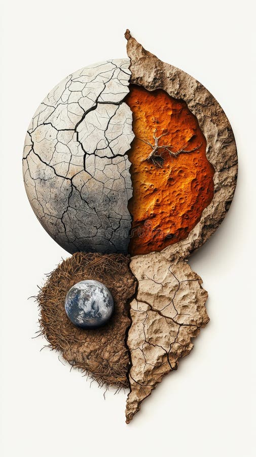 Creative Representation of Planets Showcasing Contrasting Climates and ...