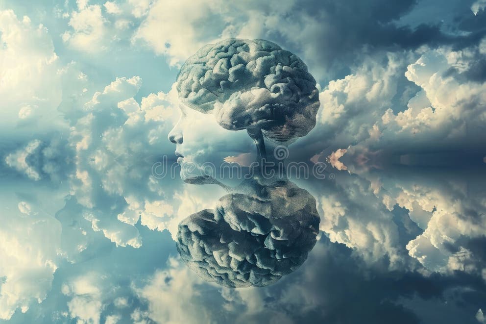 Creative Representation of Self-awareness and Deep Analysis. Stock ...