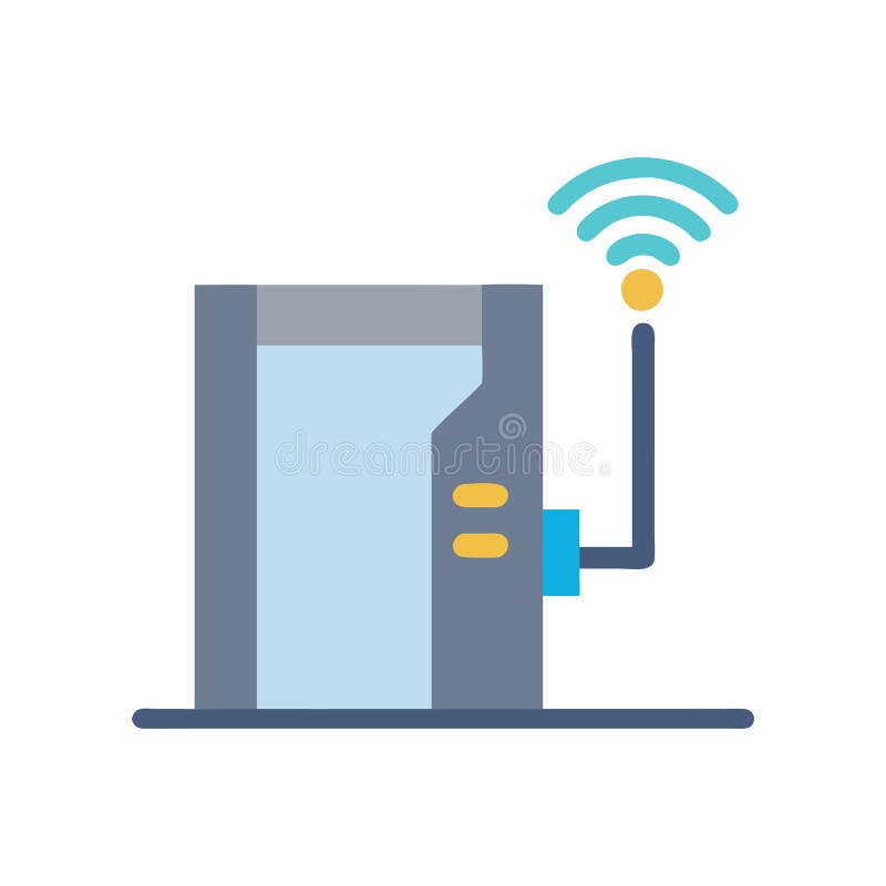 Creative Smart Gateway Icon Representation Stock Vector - Illustration ...