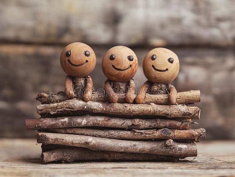 A Creative Representation of a Stick People Family, Symbolizing ...