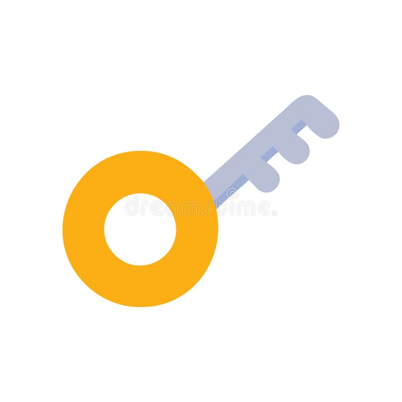 Creative Token Key Icon Representation Stock Vector - Illustration of ...