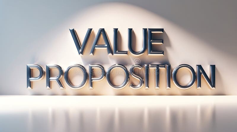 Creative Representation of Value Proposition in Sleek Metallic ...