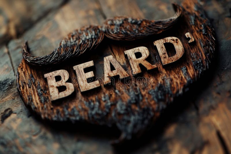 Unique Typography Design of the Word Beard Shaped To Resemble a Beard ...