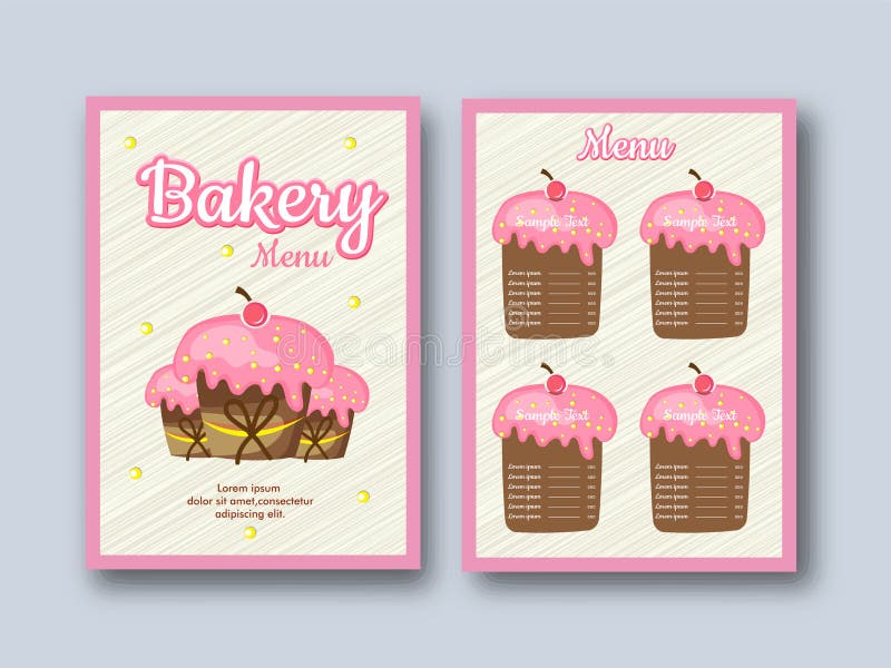 Creative Restaurant Menu Card Design with Front and Back Page Vi Stock ...