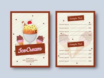 Creative Restaurant Menu Card Design with Front and Back Page Vi Stock ...