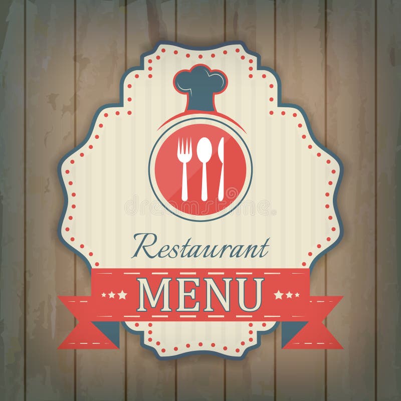 Creative Restaurant Menu Card Design with Front and Back Page Vi Stock ...