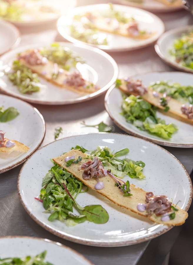 Creative Restaurant Starter Stock Image - Image of crispy, cured: 264706727