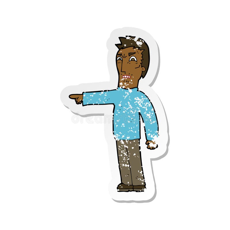 Retro Man Pointing Clip Art Stock Illustrations – 3,559 Retro Man ...