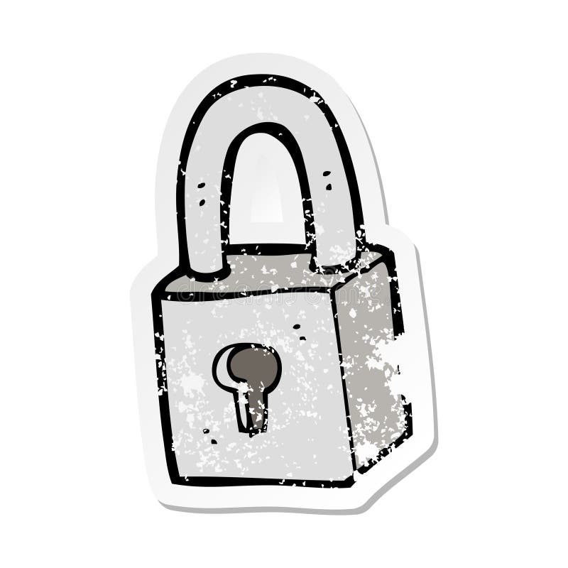 Cartoon padlock stock illustration. Illustration of cartoon - 37024506