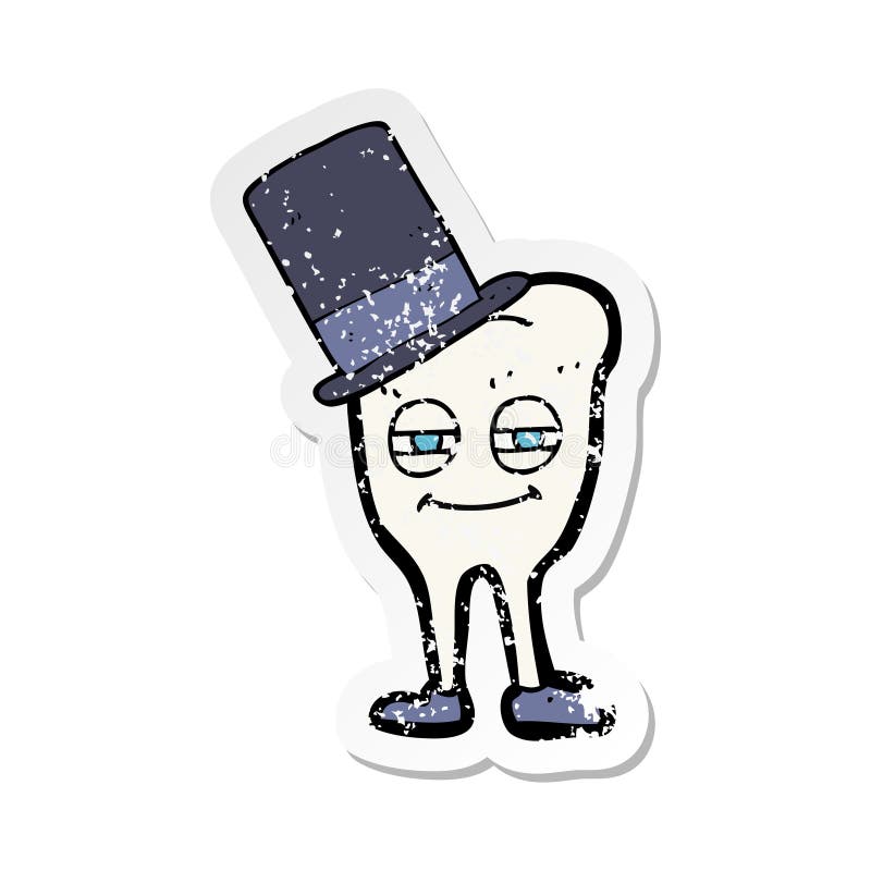 Cartoon Tooth Top Hat Stock Illustrations – 20 Cartoon Tooth Top Hat ...