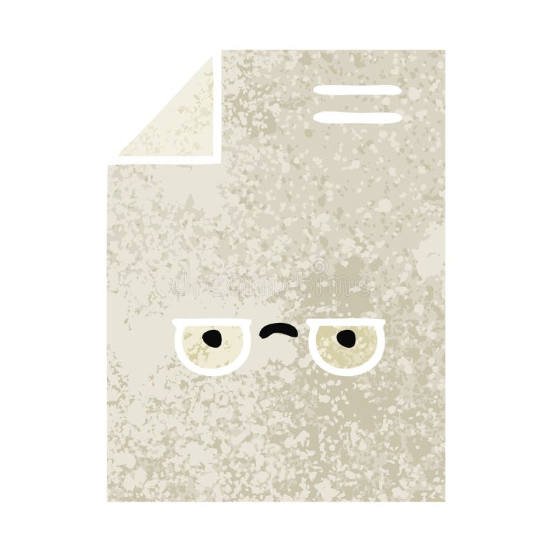 Cartoon Sheet A4 Paper Expression Face Office Work Stationary Cute ...