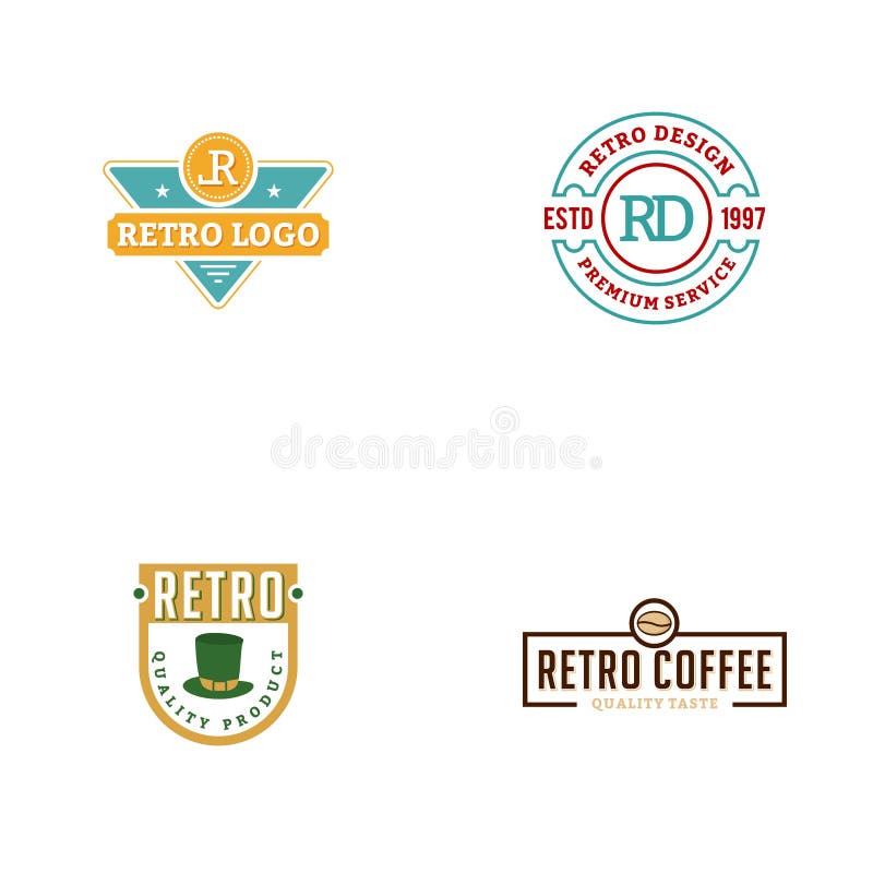Creative Retro Logo Design Vector Art Logo Stock Illustration ...