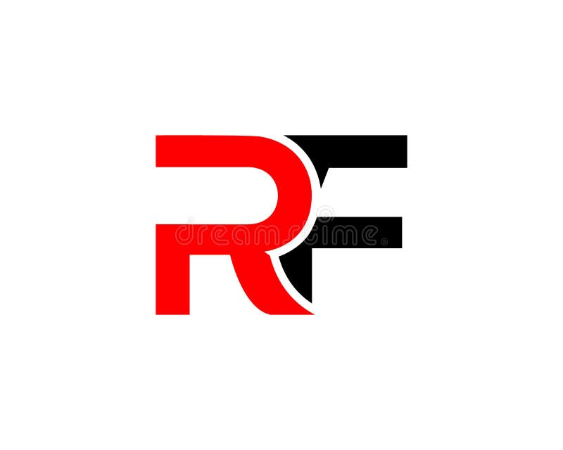 Creative RF Letter Initial Logo Design Symbol Template Stock Vector ...