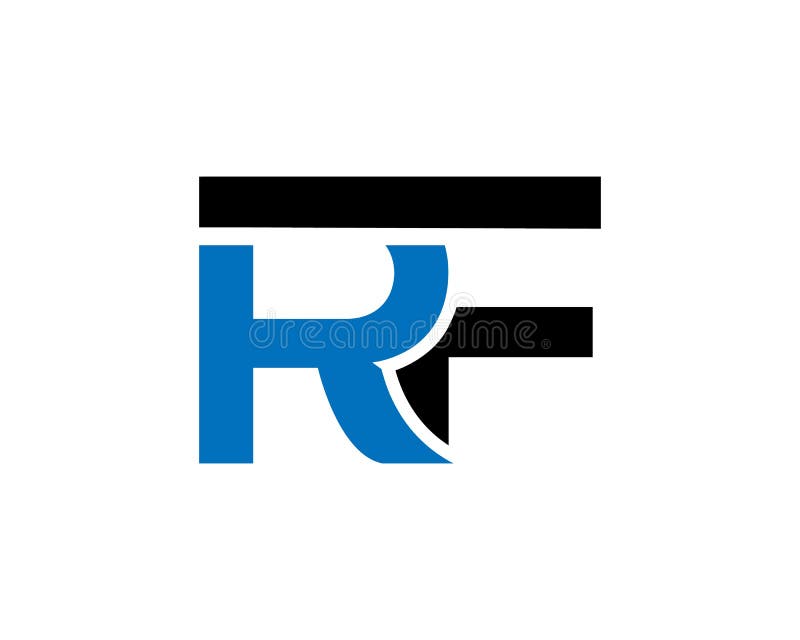 Creative RF Letter Initial Logo Design Symbol Template Stock Vector ...