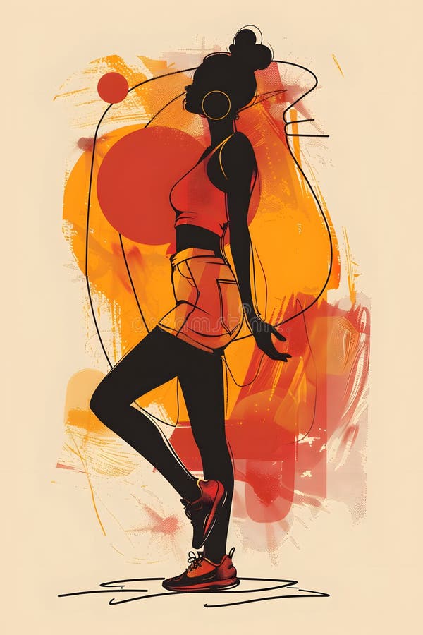 Creative Rhythm: a Graphic Design of a Lady S Movement and Contour in ...