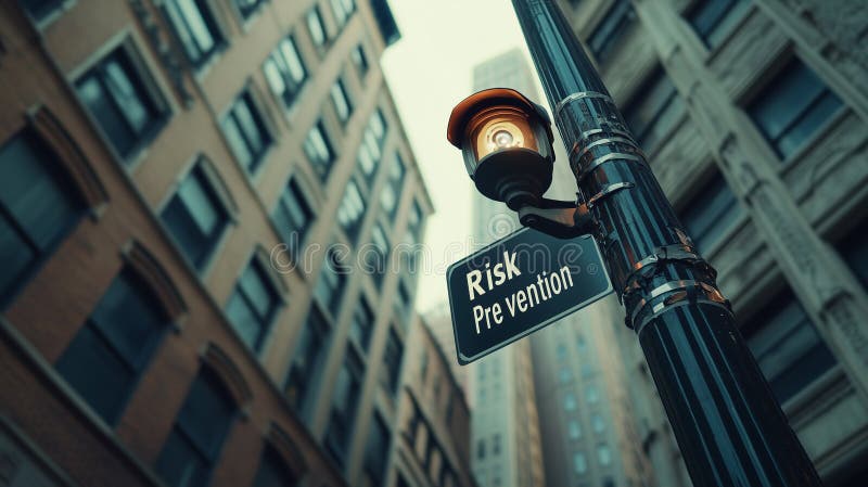 Creative Risk Prevention Advertisement Displayed on a Street Sign in an ...