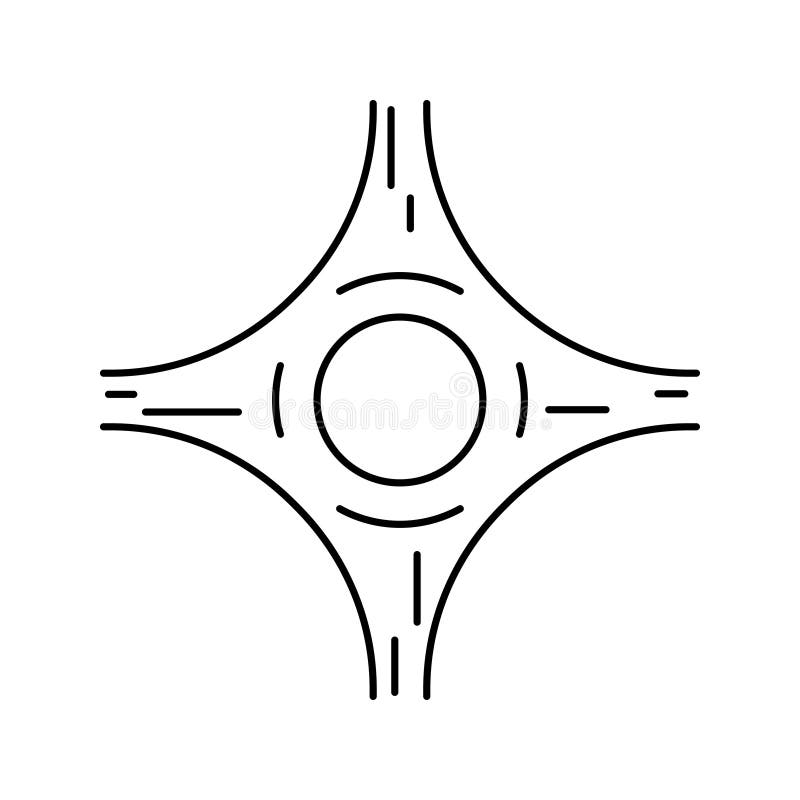 Creative Road Circle Icon Vector Stock Vector - Illustration of view ...