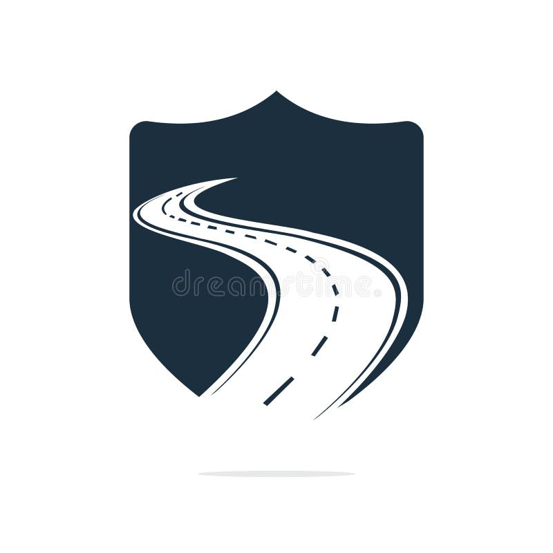 Road Logo Vector Design Template. Stock Vector - Illustration of point ...
