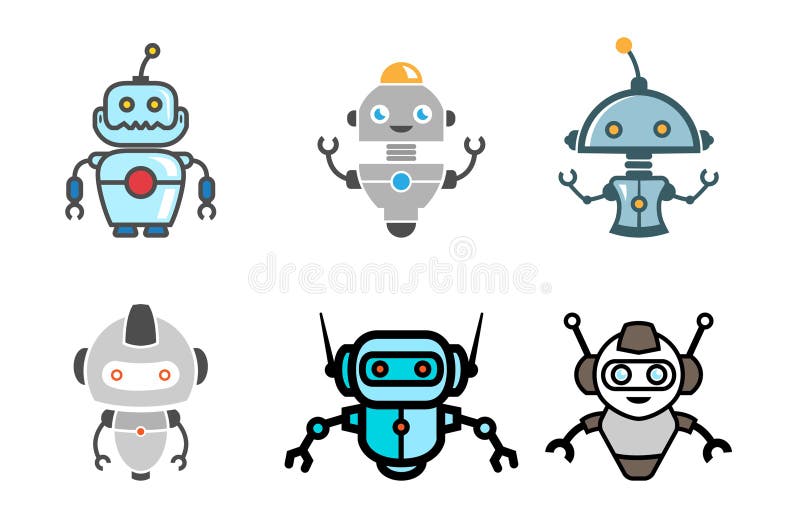 Creative Robot and Bot Collection Logo Vector Design Stock Vector ...