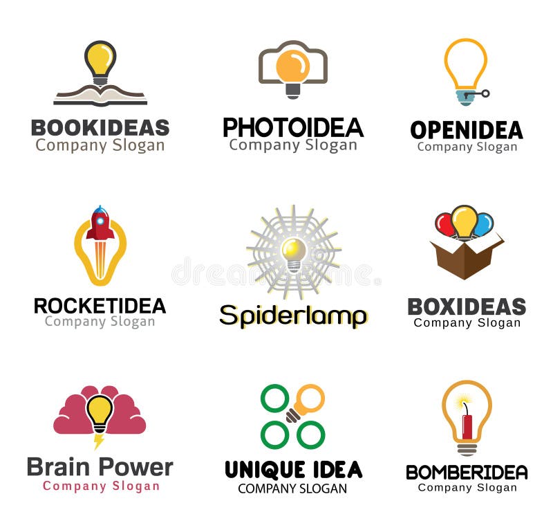 Ideas Lamp Symbol Design Illustration Stock Vector - Illustration of ...