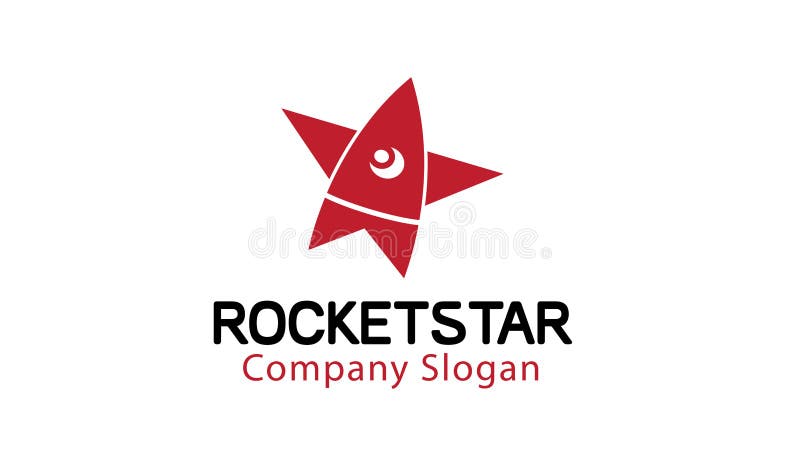 Rocket Star Launch Logo Template Stock Vector - Illustration of ...