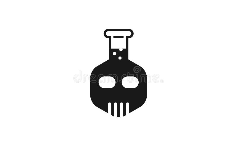Toxic Lab Logo Design Illustration Stock Vector - Illustration of ...