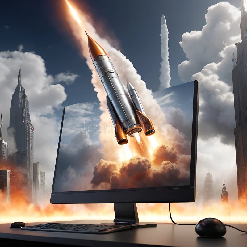 Creative Project Launchpad stock illustration. Illustration of ...