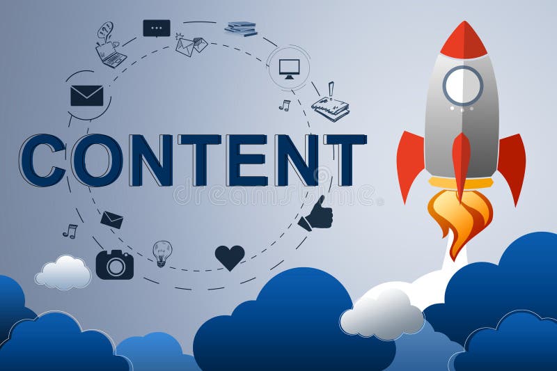 Creative Rocket Ship Sketch on Background. Content Launch and Spaceship ...