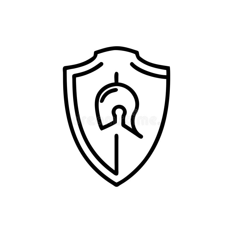 Creative Roman Shield for Unique Designs Stock Vector - Illustration of ...